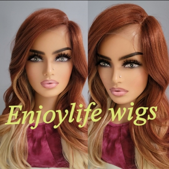 Hair | Human Hair Hd Lace Front 2tone Wig Cooper Blonde | Poshmark